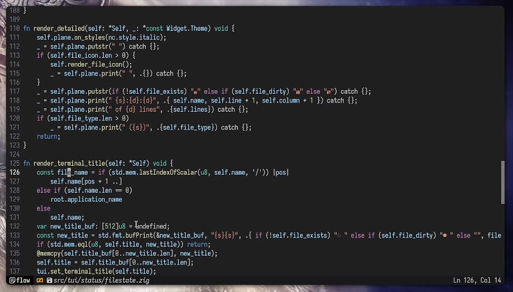 Flow Control: a programmer's text editor - Showcase - Ziggit
