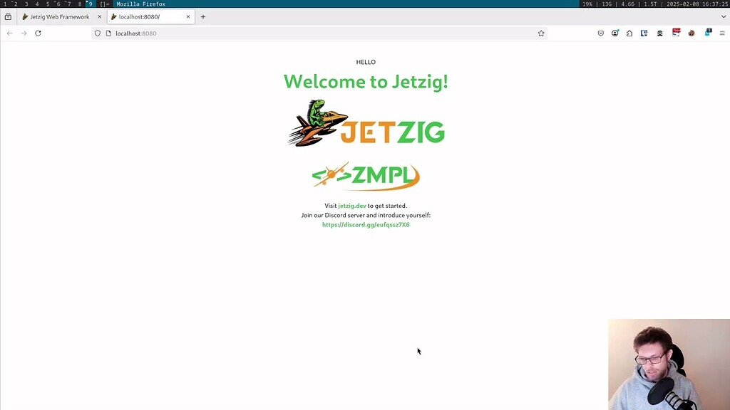 Incremental compilation demonstration with a Jetzig web app - Showcase ...