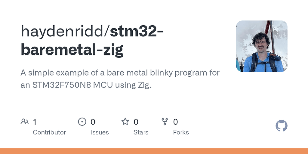 Bare Metal Zig on STM32F7 - Showcase - Ziggit