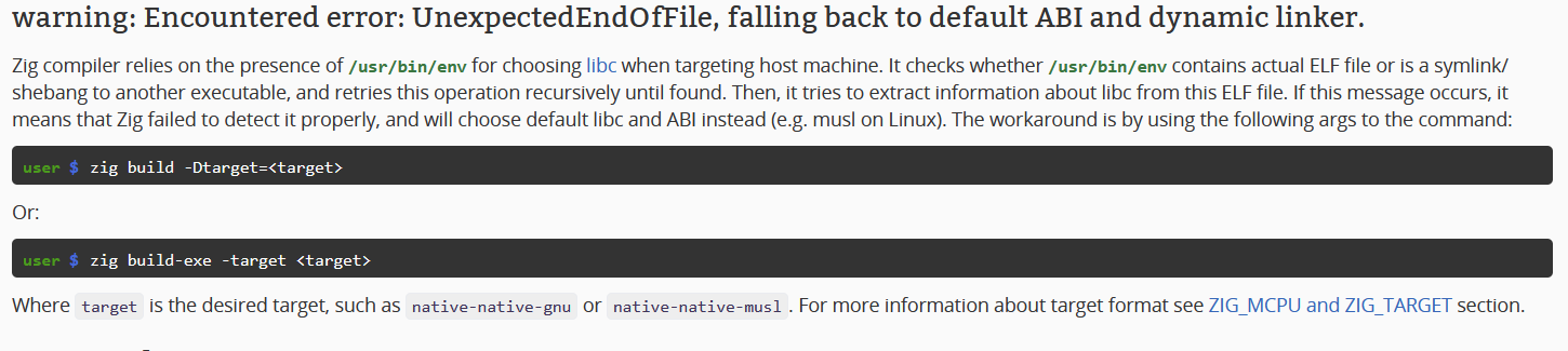 Choosing a Target - Help - Ziggit